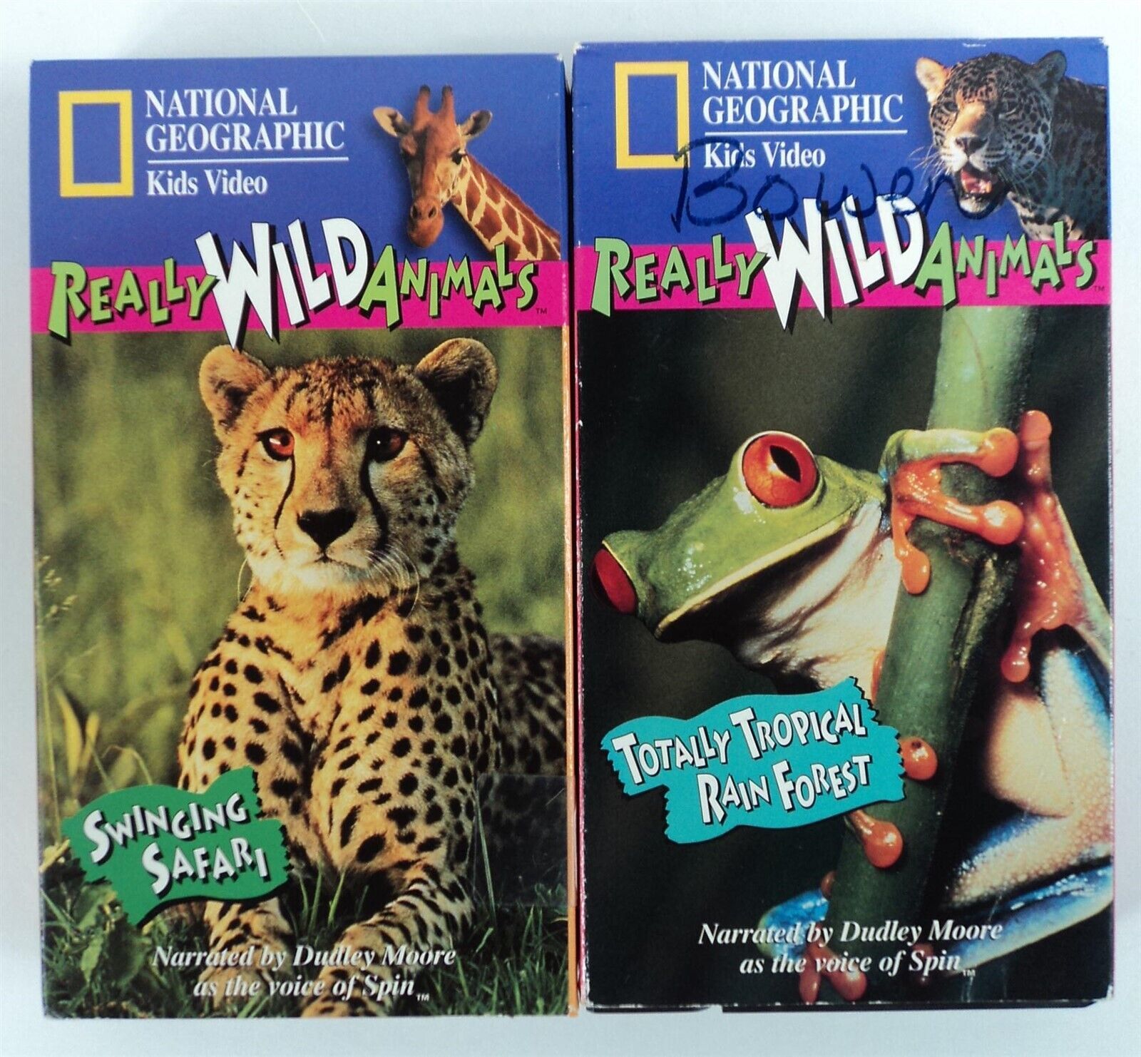 Lot of 2 National Geographic Kids Video Really Wild Animals VHS ...