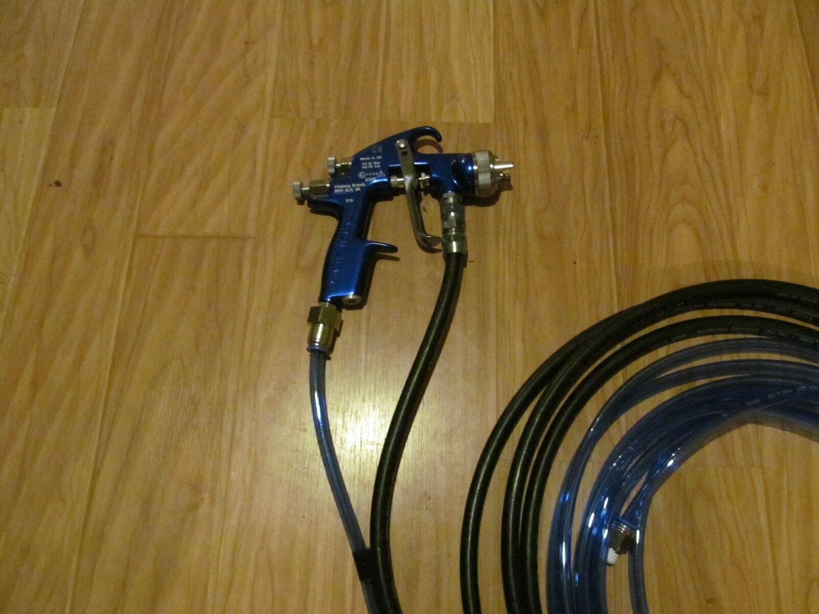 BINKS ,CONTITECH 15' LOW PRESSURE 1/4" PAINT/AIR LINE HOSE ASSY. L@@K ...