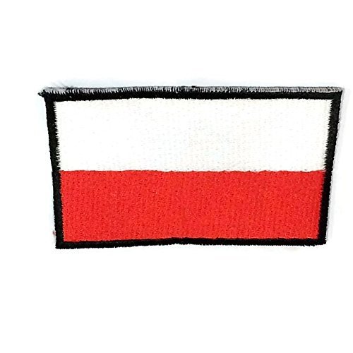 Nation Country Flags Patches Poland Emblem Logo 2x2.8 Inches Sew On ...