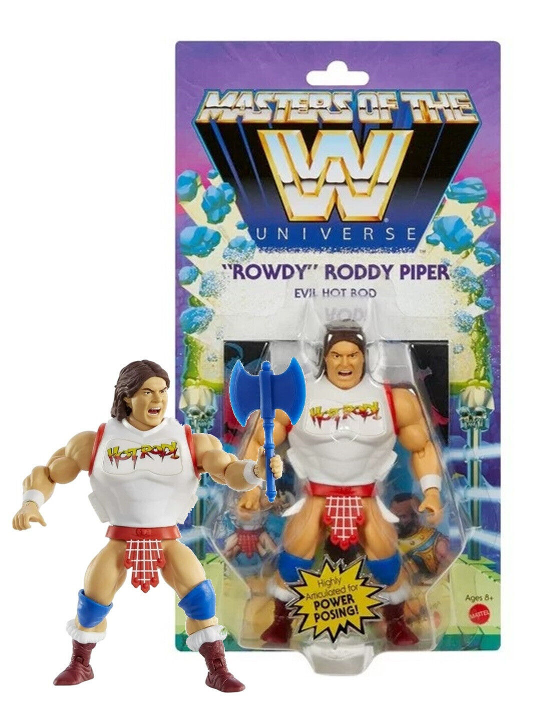Masters Of The WWE Universe "Rowdy" Roddy Piper Evil Hot Rod! 6in ...