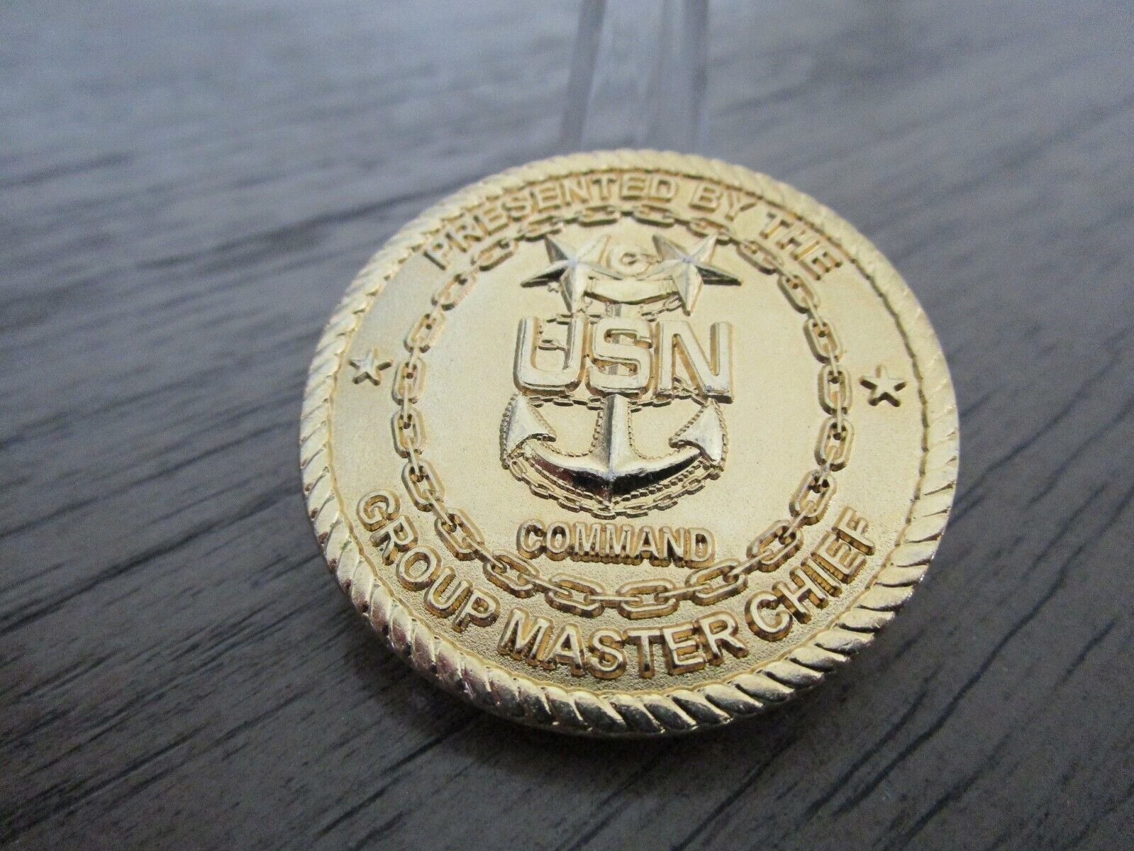 United States Naval Surface Group Two Group Master Chief Challenge Coin ...