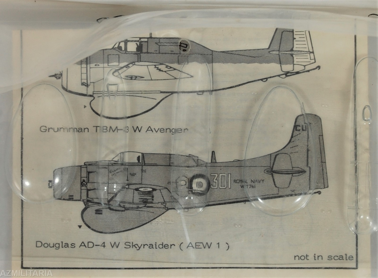 Airmodel TSK 1:72 Grumman TBM-3U, TBM-3R TBM-3W, Douglas AD-4 W (AEW 1 ...