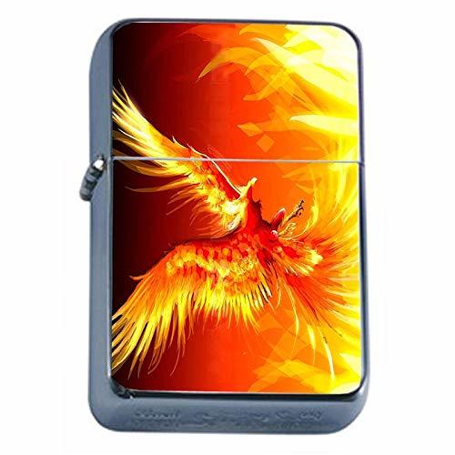 Phoenix Flip Top Oil Lighter Em1 Smoking Cigarette Silver Case Included ...