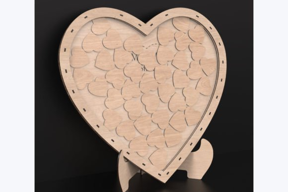 Laser Cut Heart Drop Box Svg Files - Digital Art