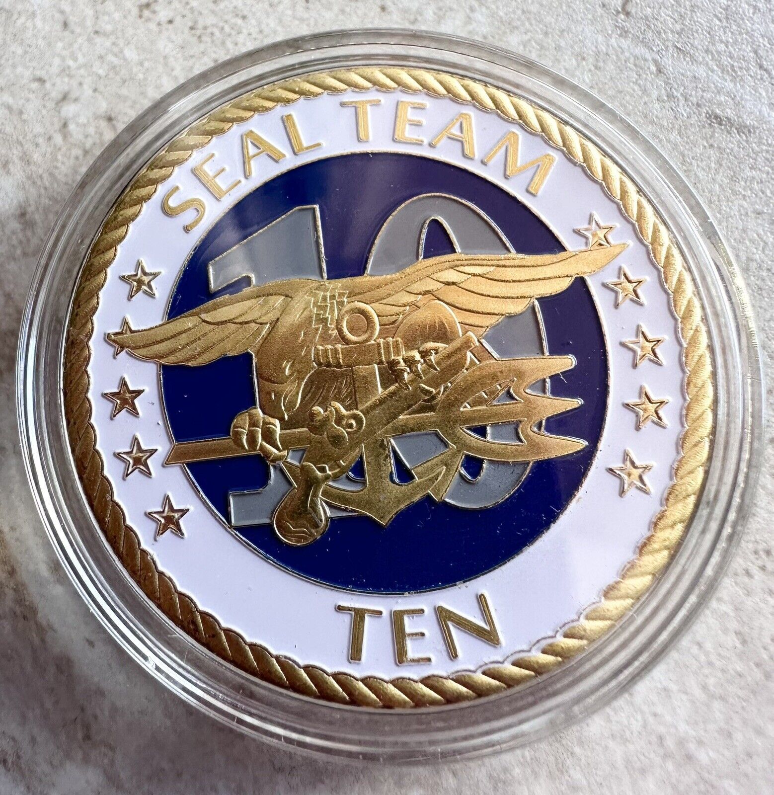 US Navy SEAL TEAM TEN Naval Special Warfare NSW Challenge Coin with ...
