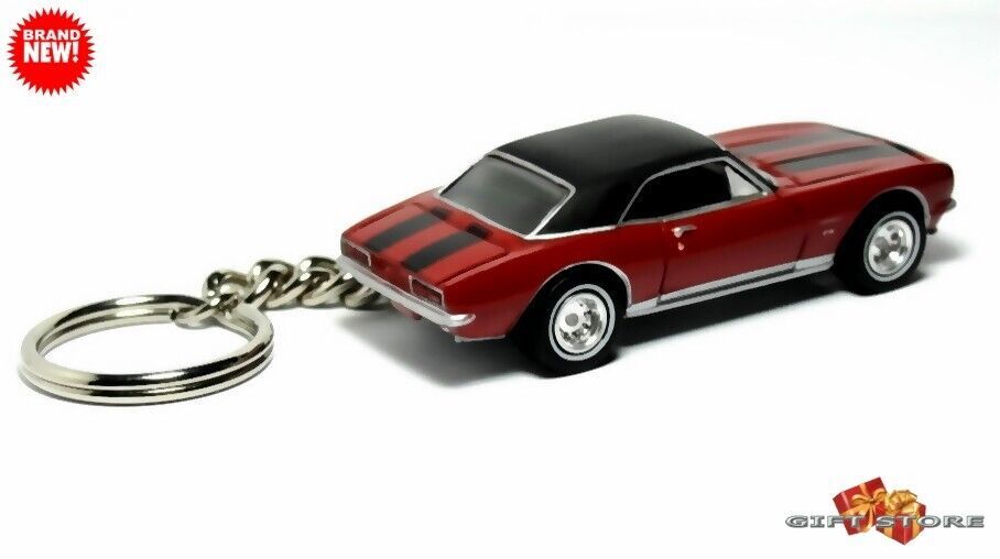 RARE KEY CHAIN 67/68/1969 RED BLACK CHEVY CAMARO RS CHEVROLET CUSTOM ...