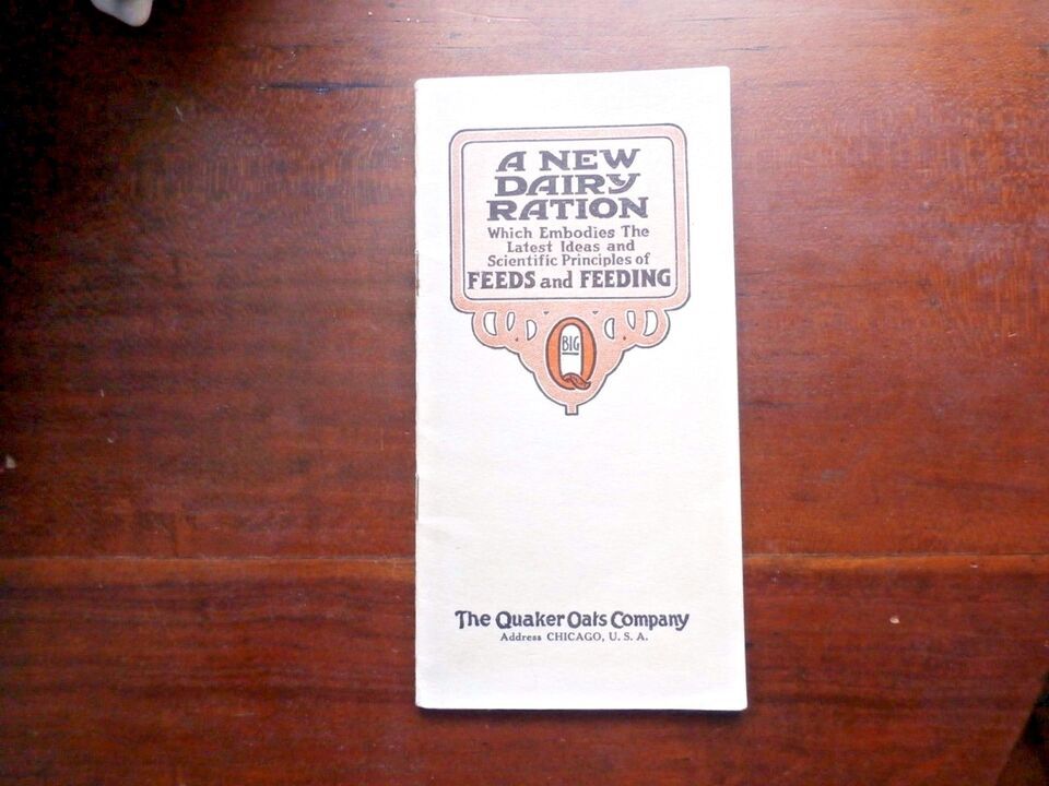 Vintage BOOKLET-A New Dairy Ration, Feeds and 49 similar items