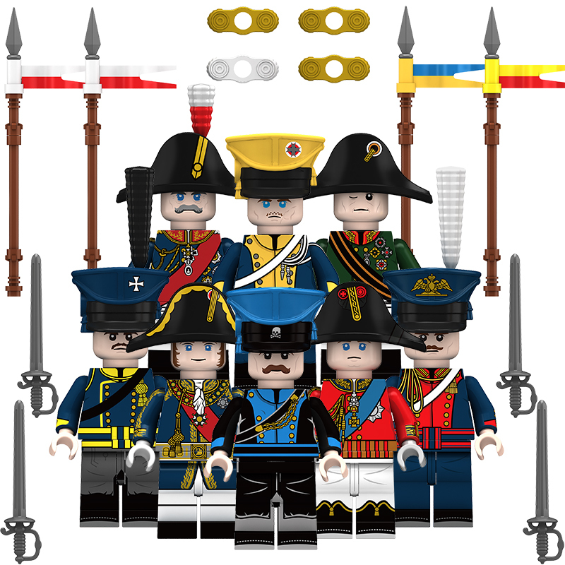 The Napoleonic Wars Custom 8 Assortment Minifigure Building Blocks ...