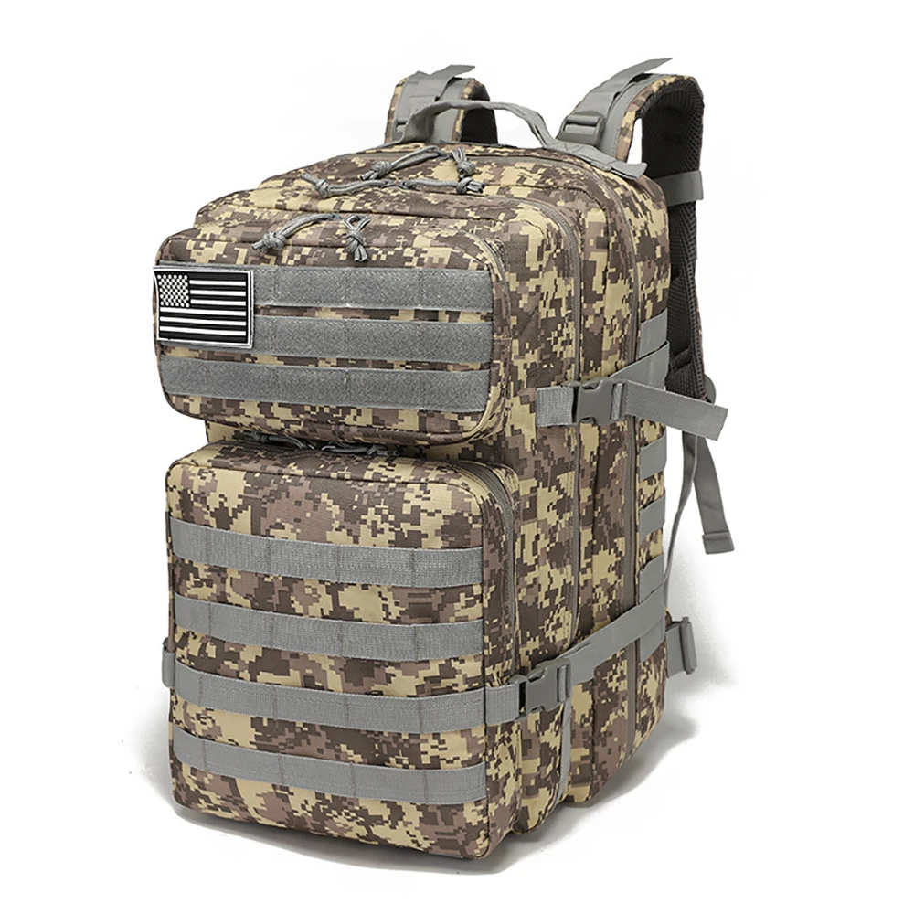 50L Backpack 3 Days Survival Equipment Molle System, 3P EDC Molle Pack ...