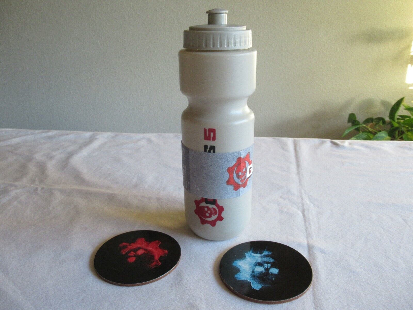 NEW GEARS 5 20 oz BPA-FREE Reusable Water Bottle plus 2 Coasters ...
