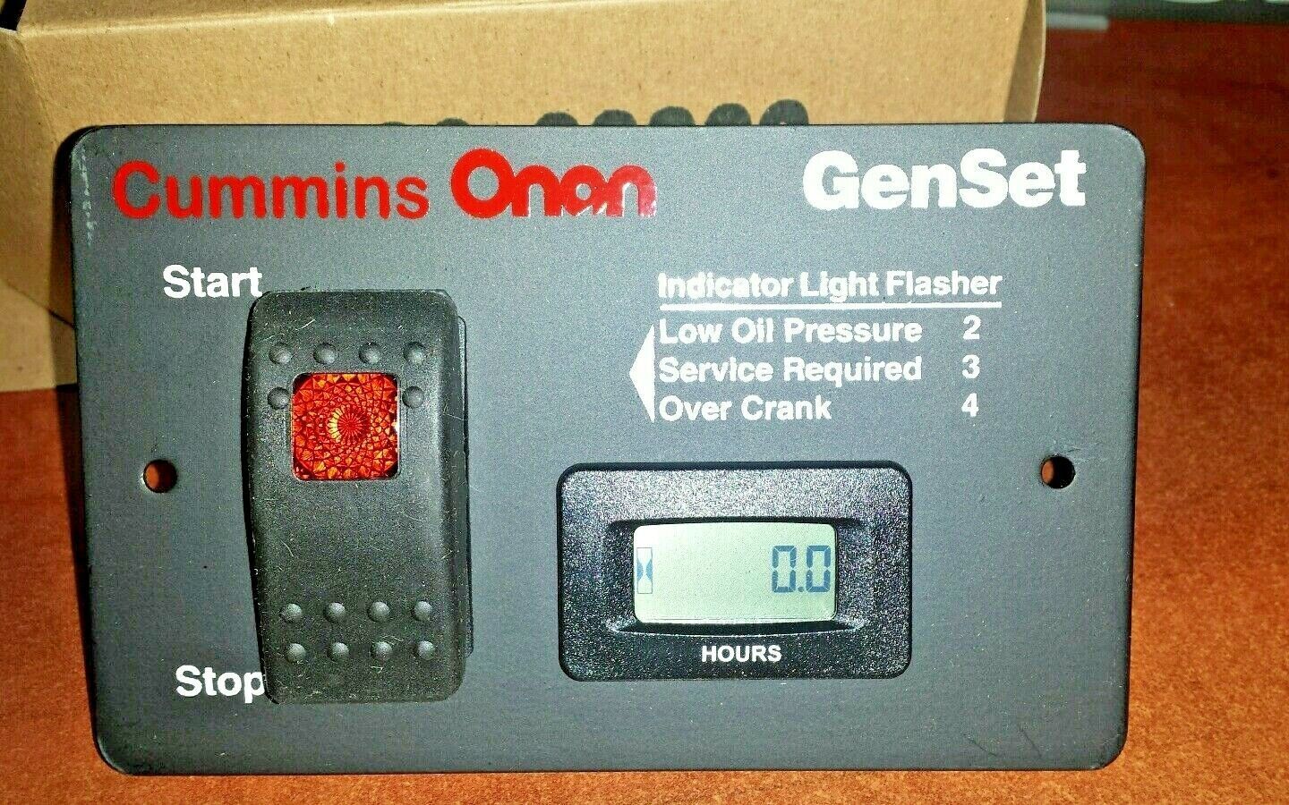 ONAN SILENT REMOTE START SWITCH & DIGITAL HOUR METER 12Volt GAS LP ...
