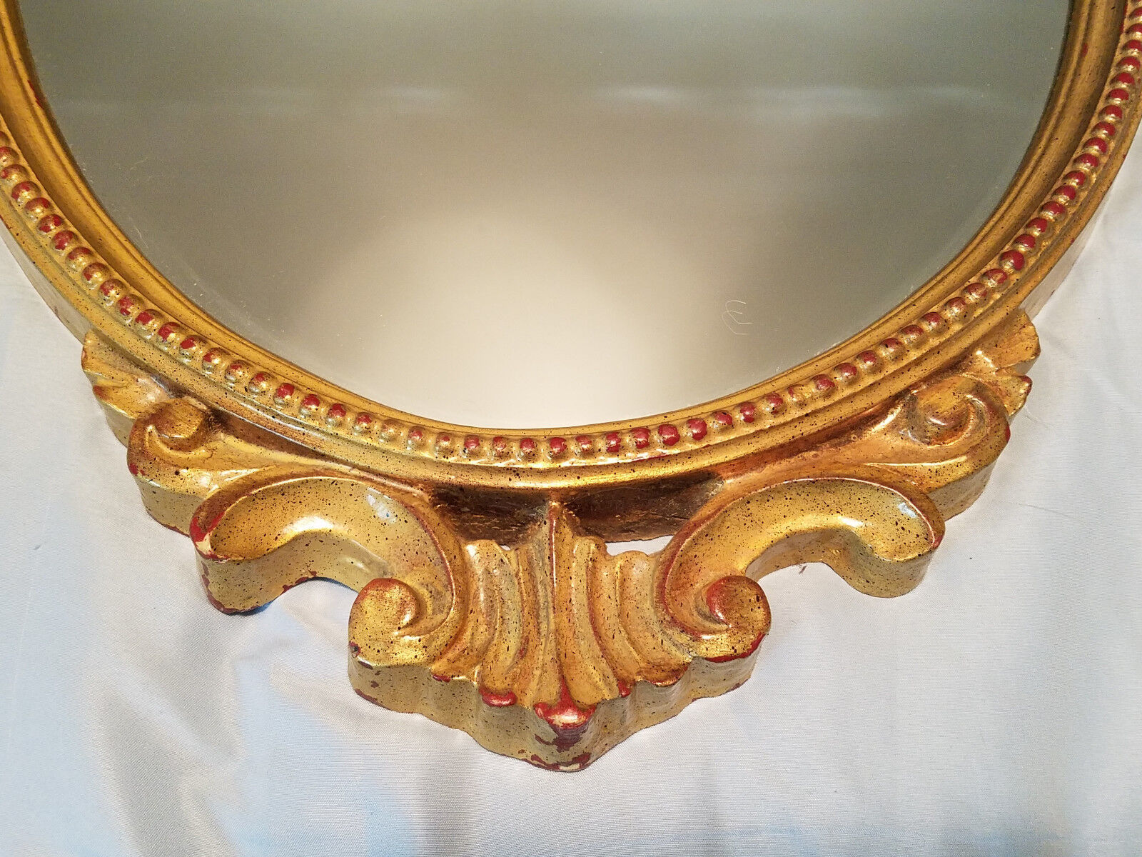 Vintage Barbara Byrd Wood Golden Gilt Decorative Designer Mirror - Mirrors