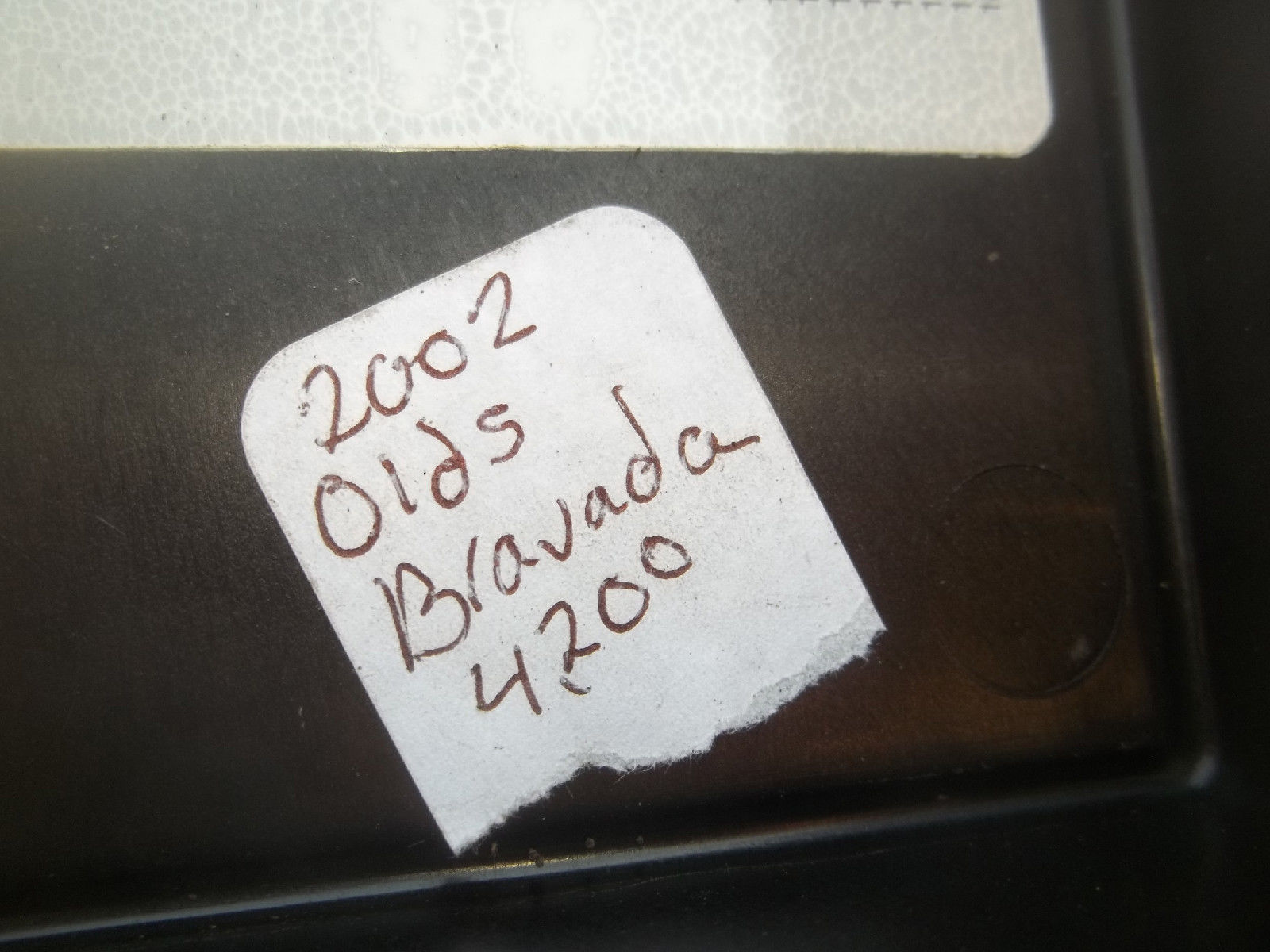 2002 OLDS BRAVADO 4200 FUSE BOX COVER LID RELAY DIAGRAM - Other Car & Truck Parts & Accessories