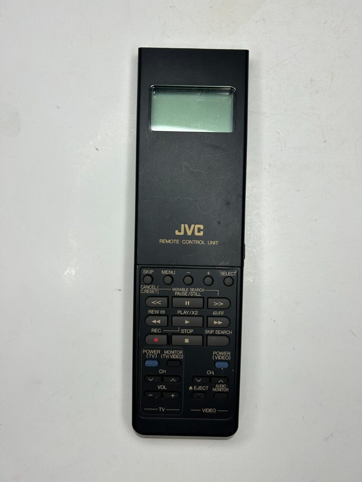 JVC PQ10779 VCR Remote Control w/ LCD, OEM for HRD850U HRD620U HRD840U ...