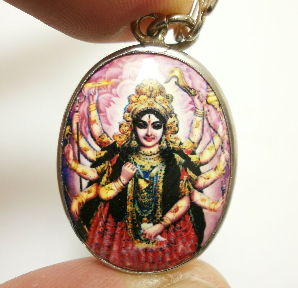 MAA DURGA KALI KALIKA UMA DEVI GODDESS SHAKTI HINDU OM LOCKET PENDANT ...