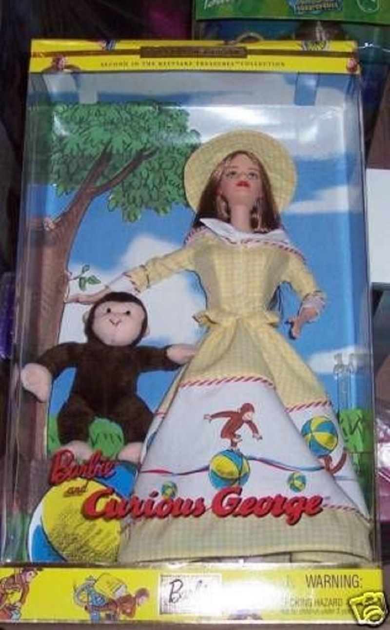 Barbie Doll Curious George Collectors Edition Mattel NRFB 28798 - Dolls ...