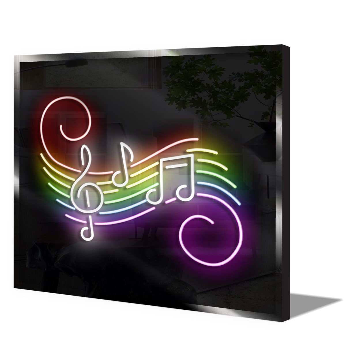Led Neon Sign, 600mm X 500mm - Music Notes and similar items