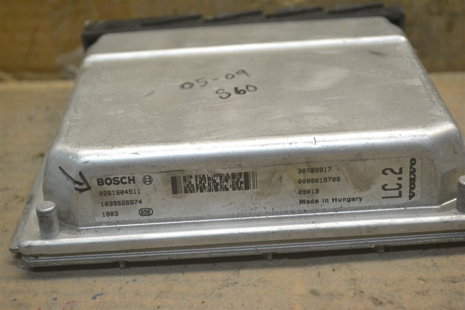05-09 Volvo S60 Engine Control Unit ECU 0261S04511 Module 661-7B7 ...