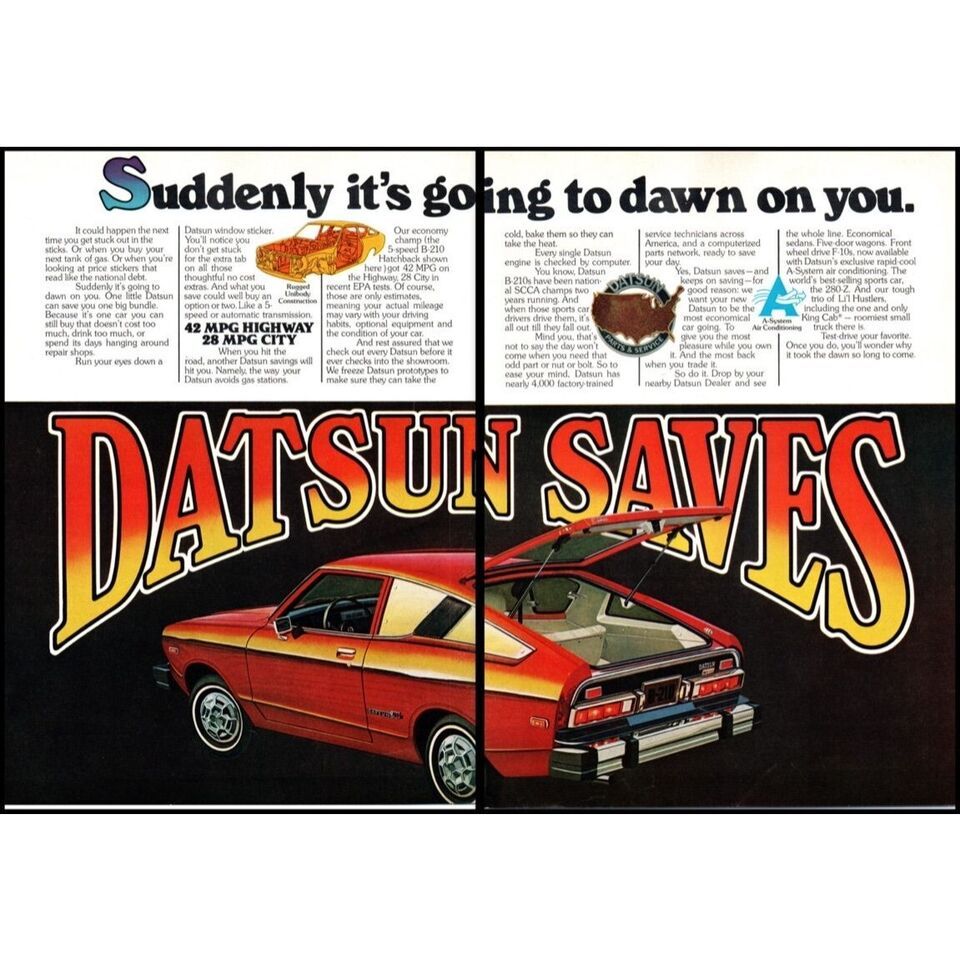 1977 Datsun B210 Red 2 Door Fastback 2 Page and 30 similar items