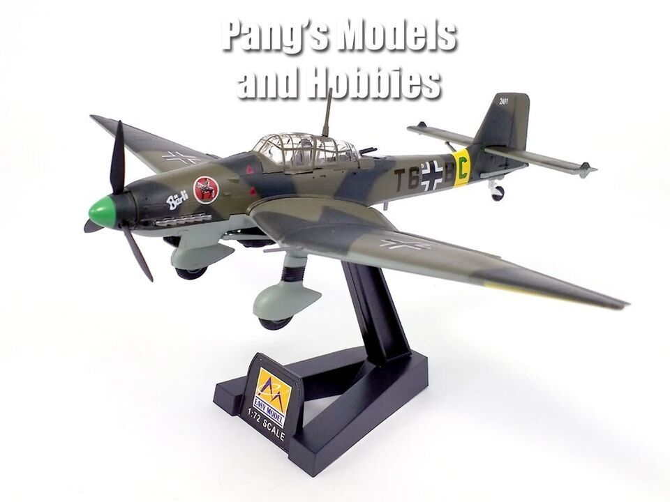 Junkers Ju-87 Stuka German Dive Bomber - Camo - 1/72 Scale Model by ...