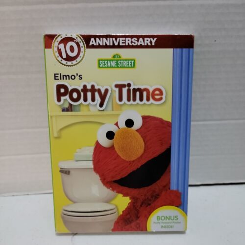 Sesame Street - Elmo's Potty Time - DVD -Unused Potty Reward Poster ...
