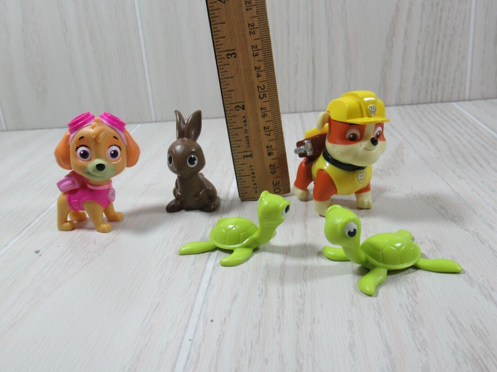 Paw Patrol Rescue Rubble Sea Turtles Skye Bunny Rabbit Set Lot - Action ...