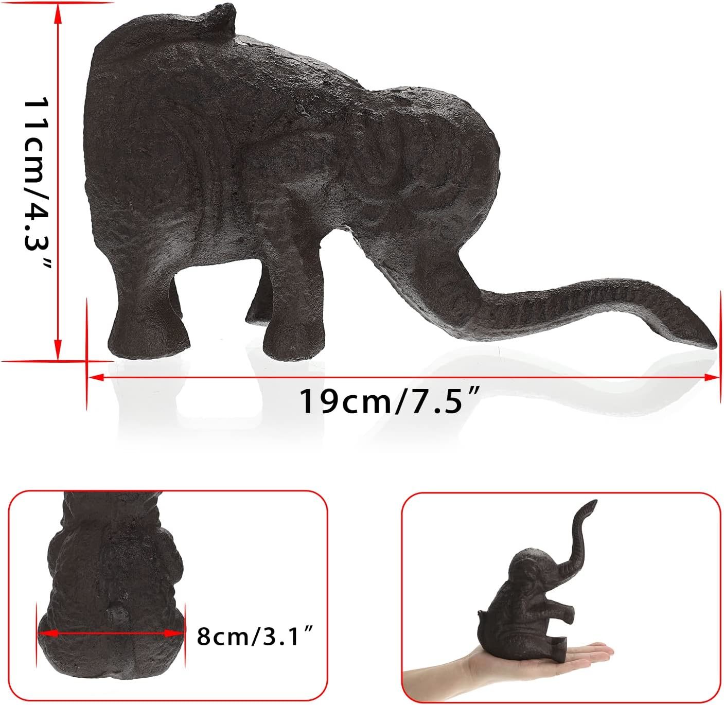 Sumnacon Cast Iron Cute Elephant Door Stop and 50 similar items