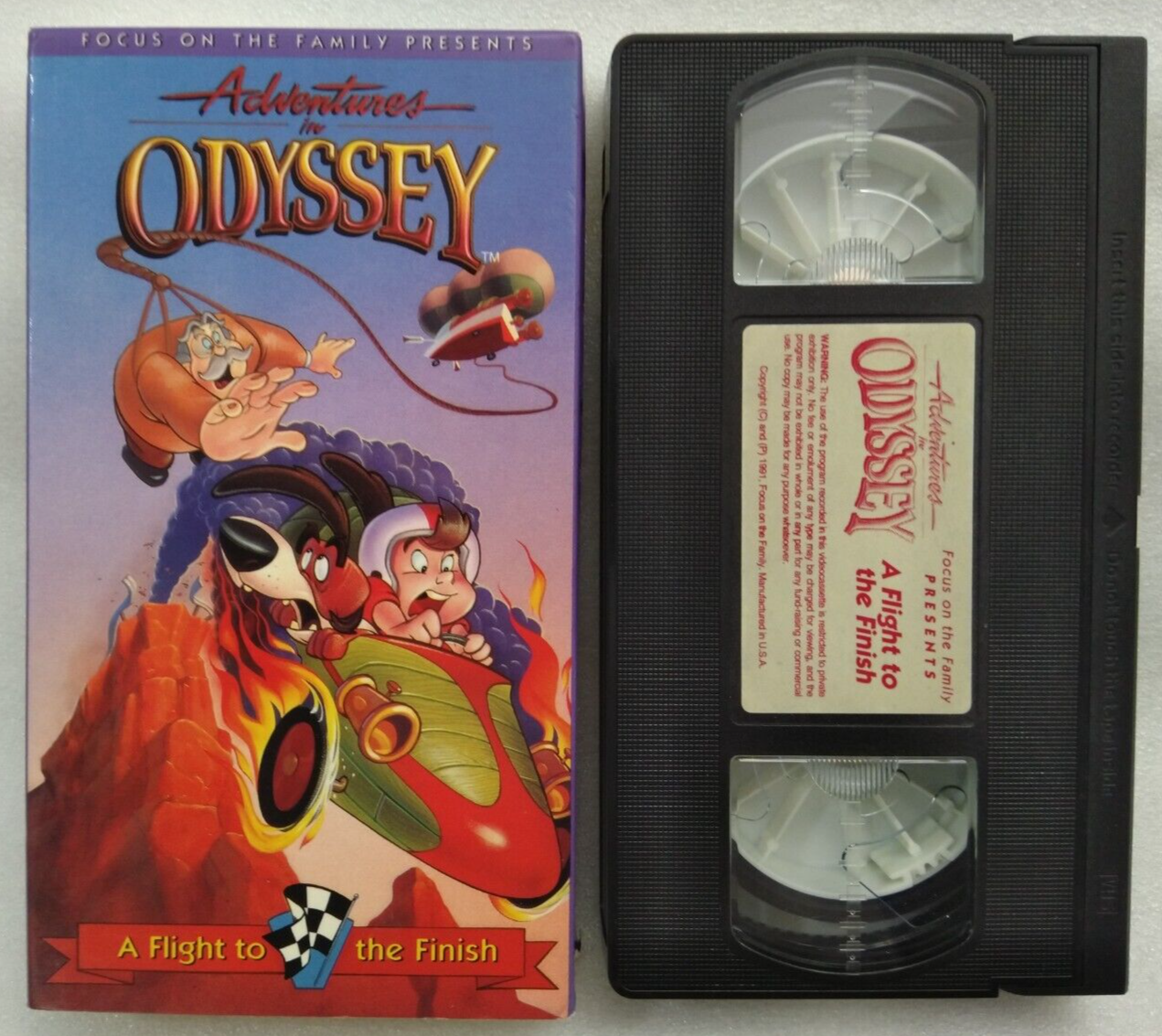 VHS Adventures in Odyssey - A Flight to the Finish, Vol 2 (VHS, 1992 ...