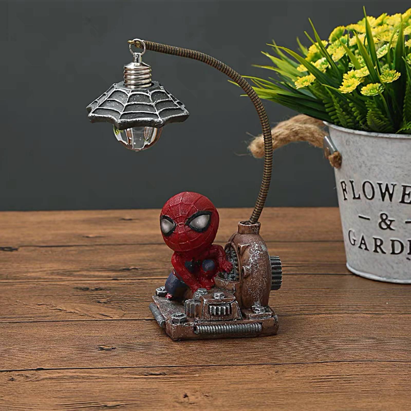 Spider man night lights, Spider-man Table Lamp, Spider-man desk lamp ...