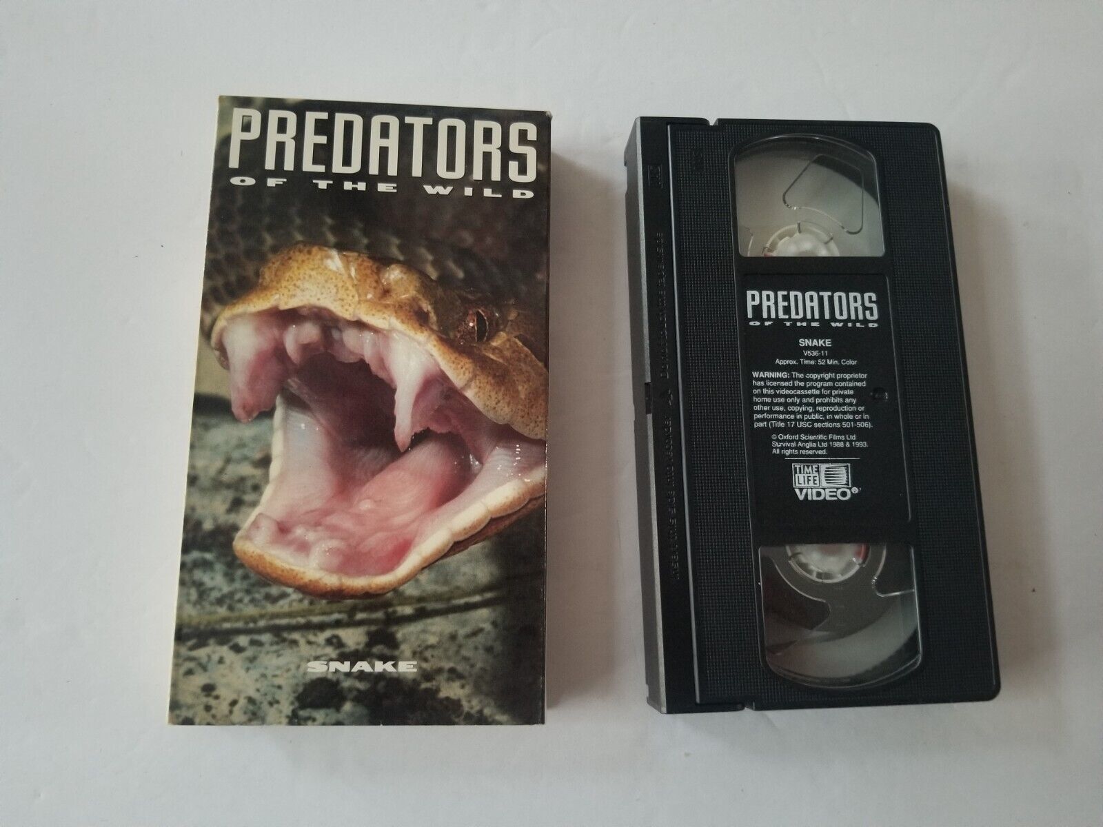 Predators Of The Wild - Snake (VHS, 1993, Time Life) - VHS Tapes
