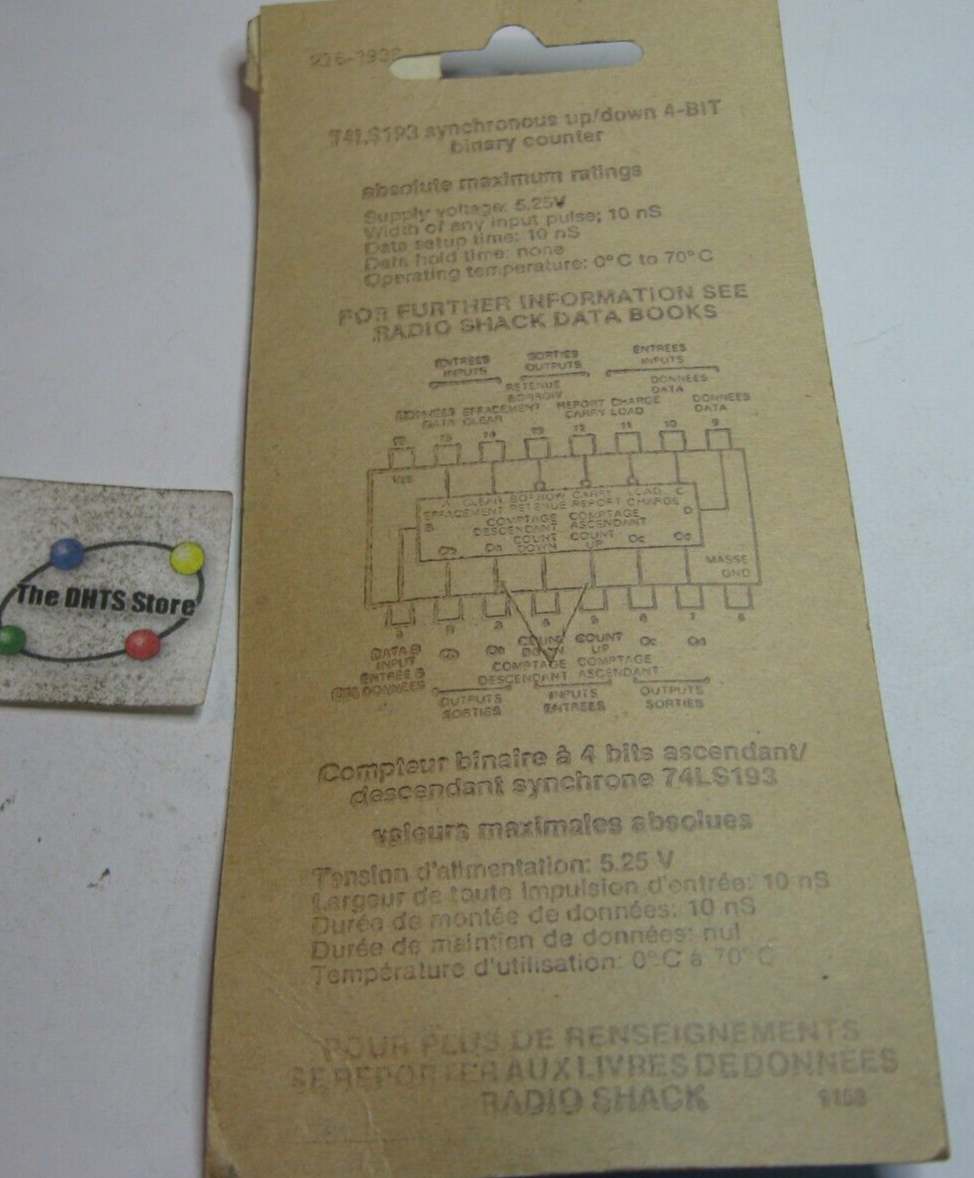 Archer Radio Shack 276-1936 TTL Counter IC and 50 similar items