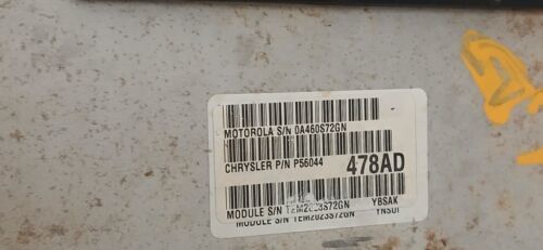 JEEP 2004 WRANGLER 4.0L 56044478AD ENGINE COMPUTER MODULE ECM PCM ECU ...