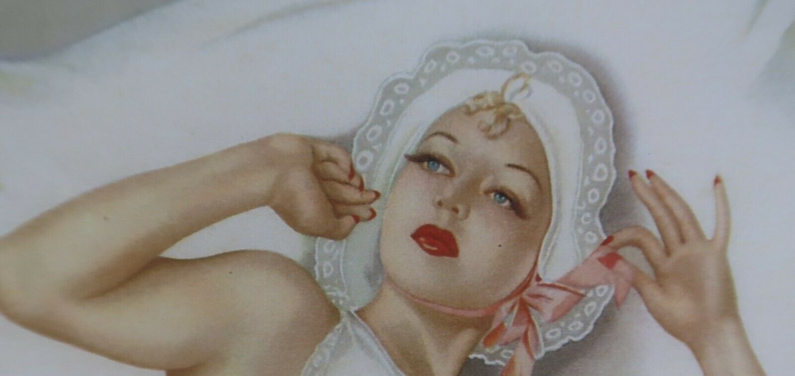 1940's Pin Up Cheesecake Girl Calendar Reprint January New Year's Baby ...