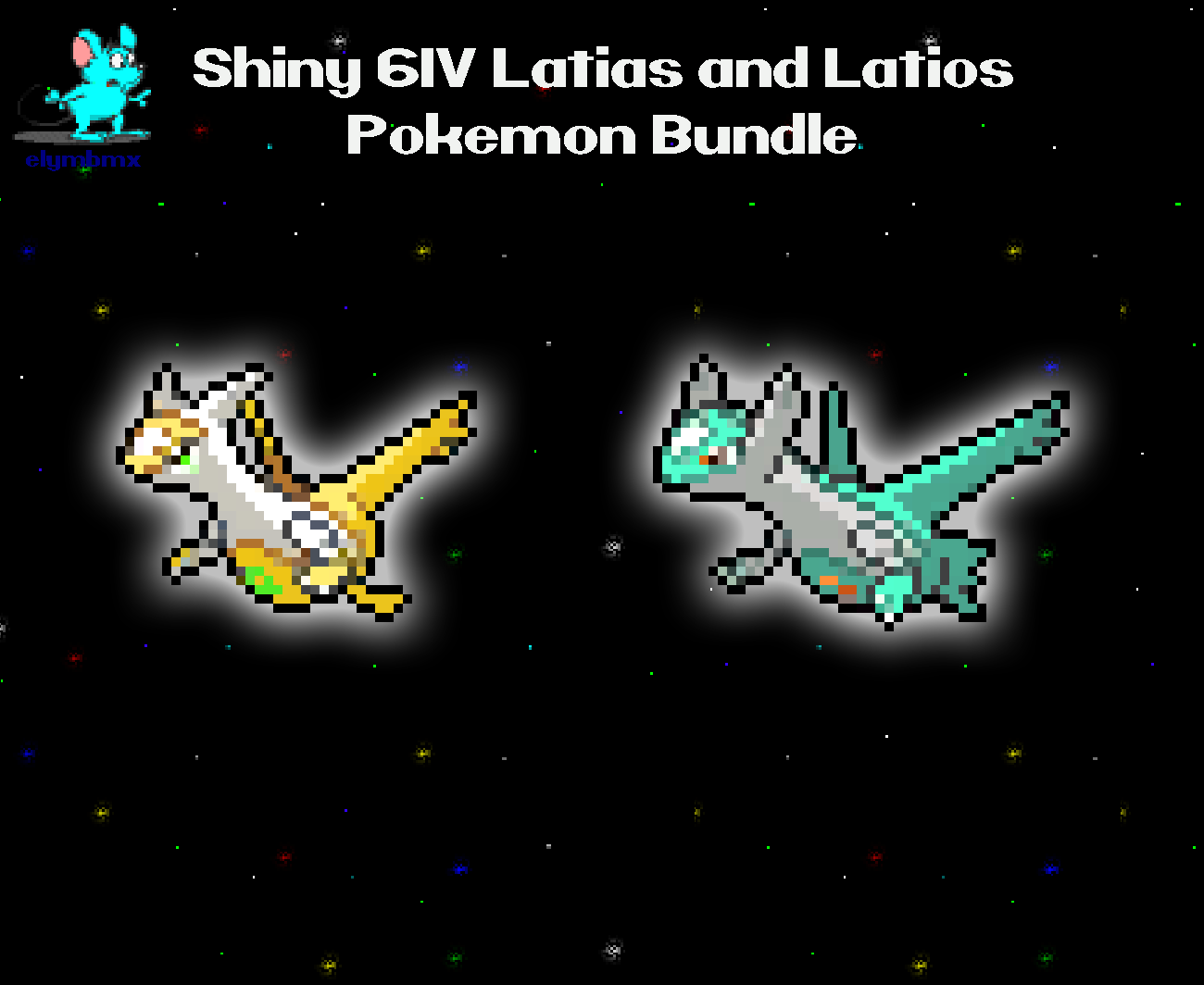Shiny 6IV Latias Latios Eon Duo Mythical Legendary Pokemon SWSH BDSP ...