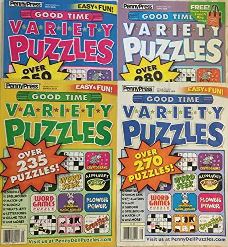 Lot of 4 Penny Press Good Time Variety Puzzles Puzzle Book 2018 Lot #3 ...