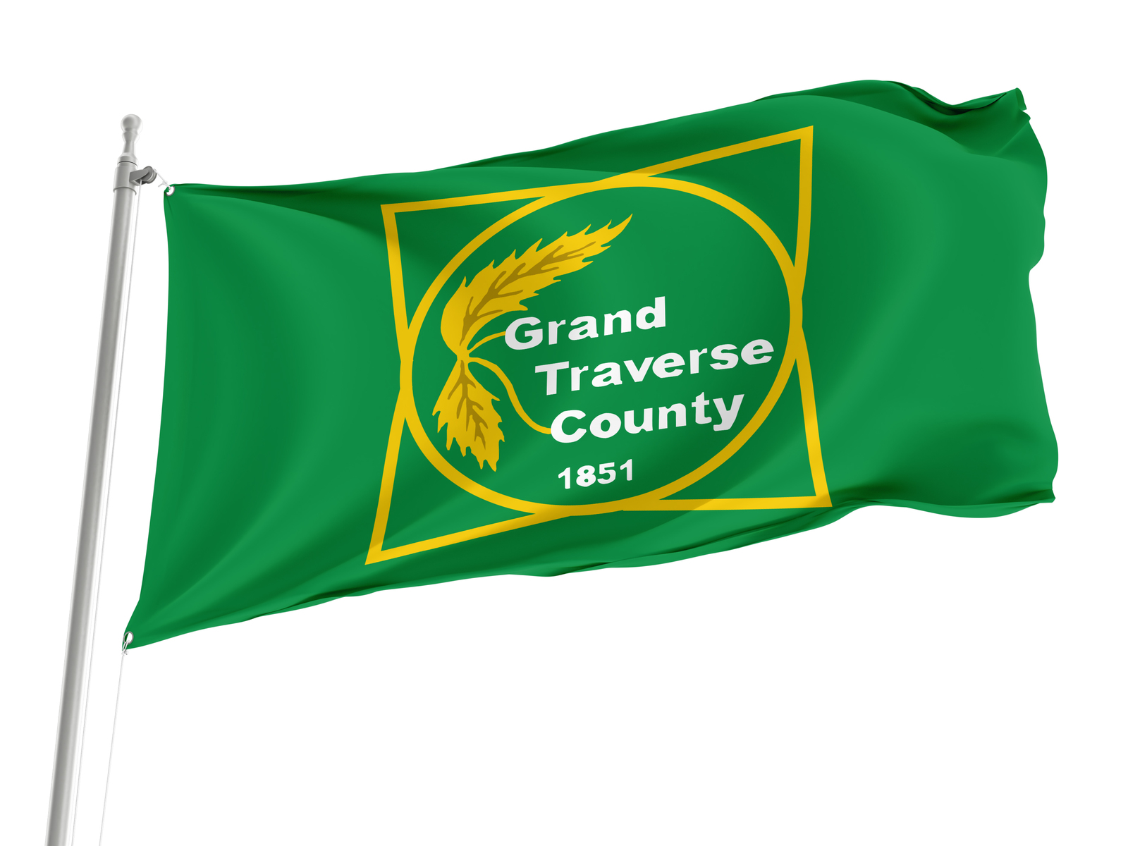 Grand Traverse County, Michigan Flag,Size and 50 similar items