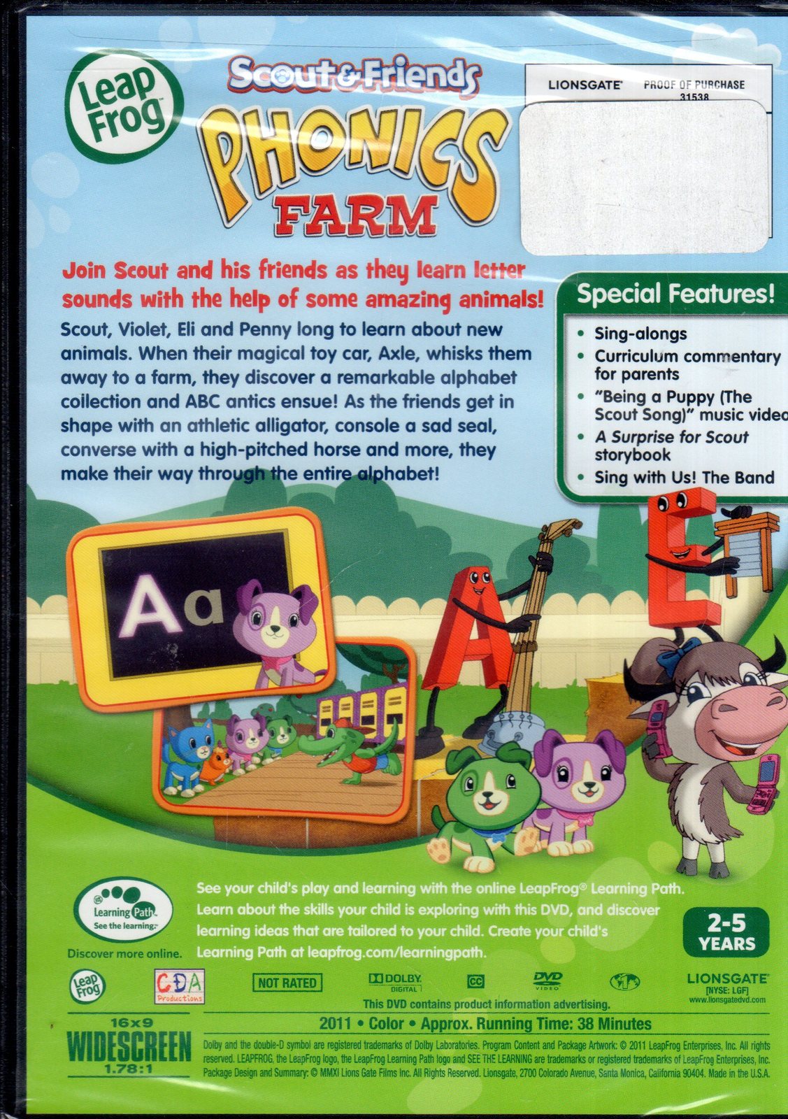 Leap Frog Scout & Friends Phonics Farm DVD - Brand New - DVDs & Blu-ray ...