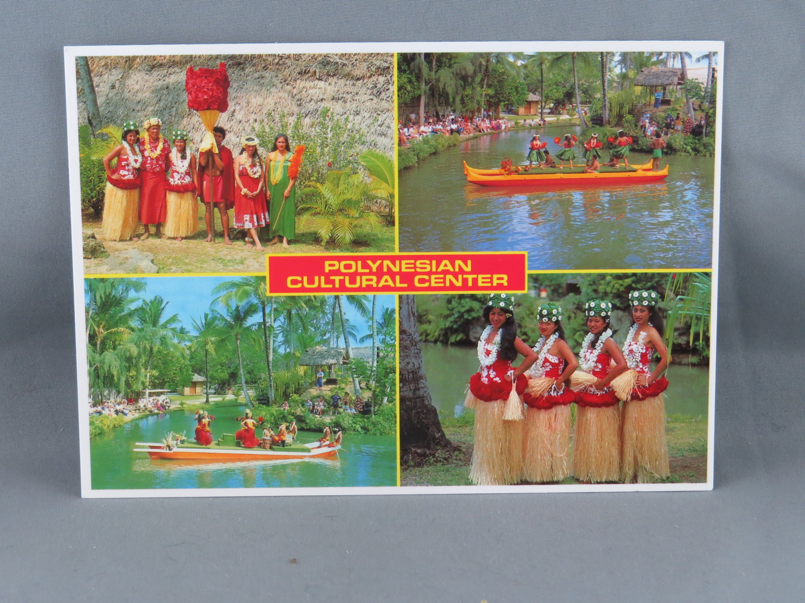Vintage Postcard - Polynesia Cultural Center Multi Pictures - Hawaiian ...