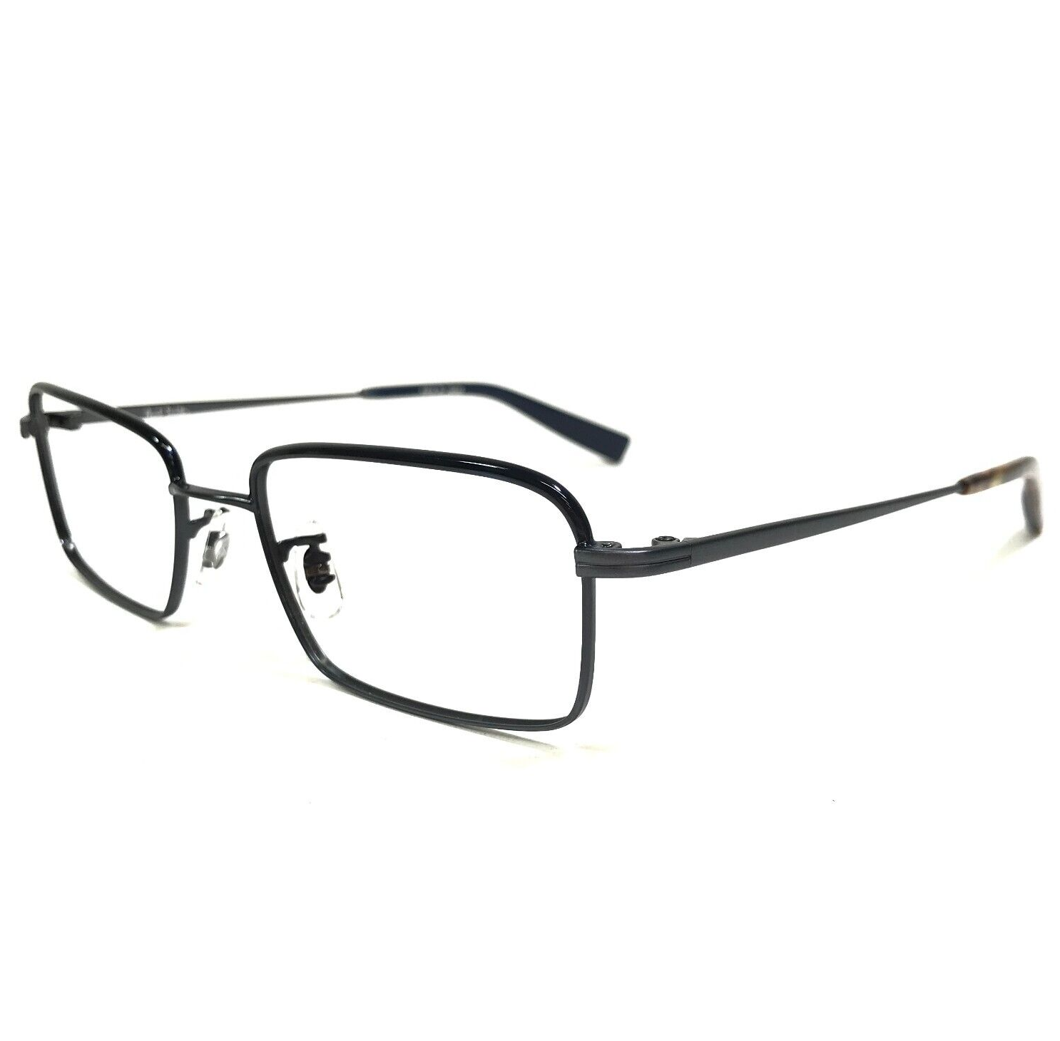 Paul Smith Eyeglasses Frames PS-1014 NAVY Blue Square Wire Eyebrows 51 ...