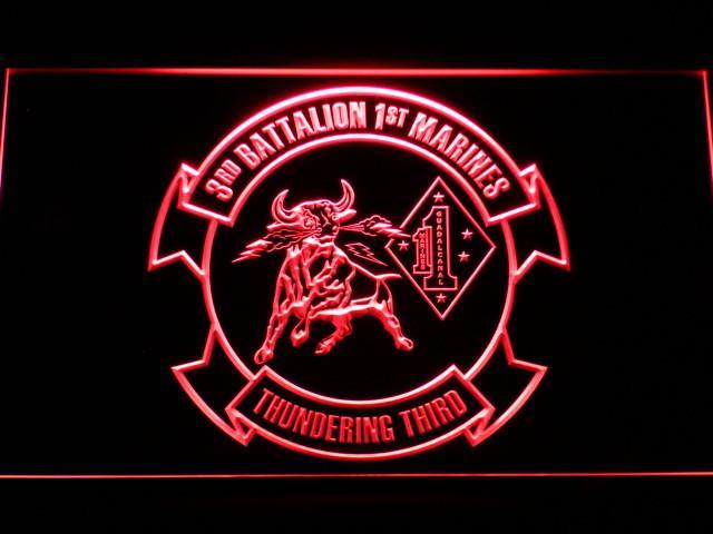 3rd Battalion 1st Marine Regiment USMC Led Neon Sign home decor craft ...