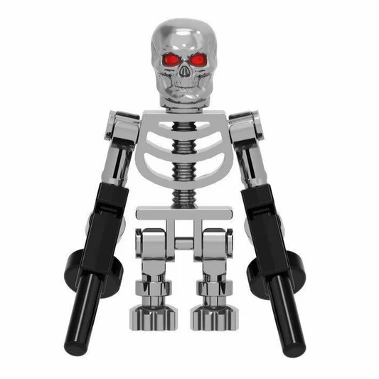 The Terminator T-800 Endoskeleton Custom Minifigure - Action Figures