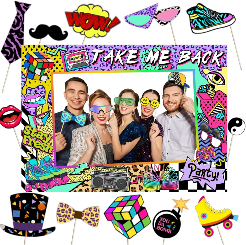 90S Themed Party Decorations for Adults, 1990S Throwback Party Photo ...