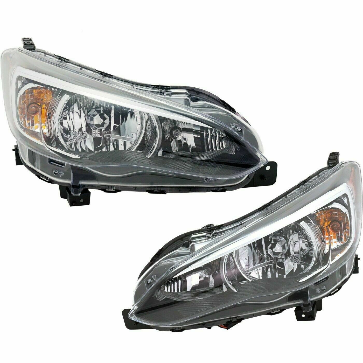 FIT SUBARU CROSSTREK 2018-2019 HALOGEN HEADLIGHTS HEAD LIGHTS LAMPS ...