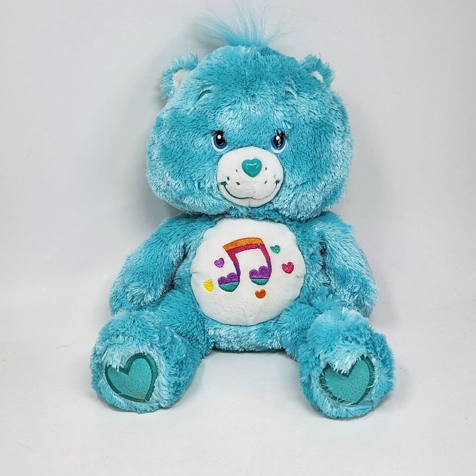 CARE BEARS 2006 BLUE HEARTSONG W/ RAINBOW MUSIC NOTES STUFFED ANIMAL ...