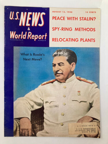 US News & World Report Magazine August 13 1948 Soviet Union's Joseph ...