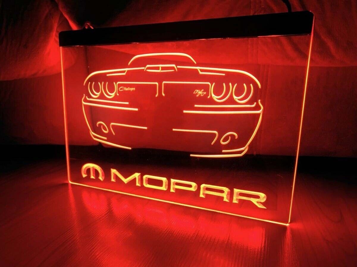 Mopar Logo Illuminated Led Neon Sign Home Decor, Room,Office, Lights ...
