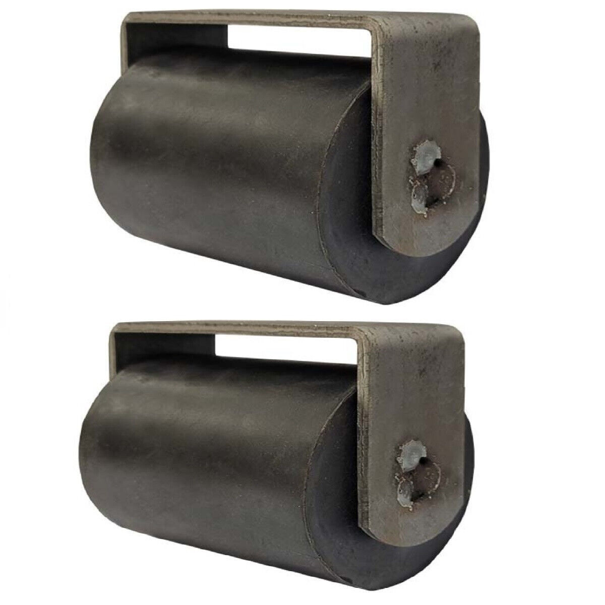 3" Sliding Gate Rubber Guide Roller Steel Mounting Bracket Bearing ...