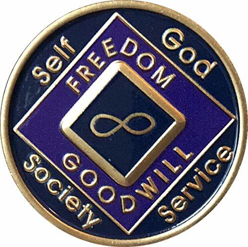 Infinity Blue and Purple NA Medallion Official Eternity Narcotics ...