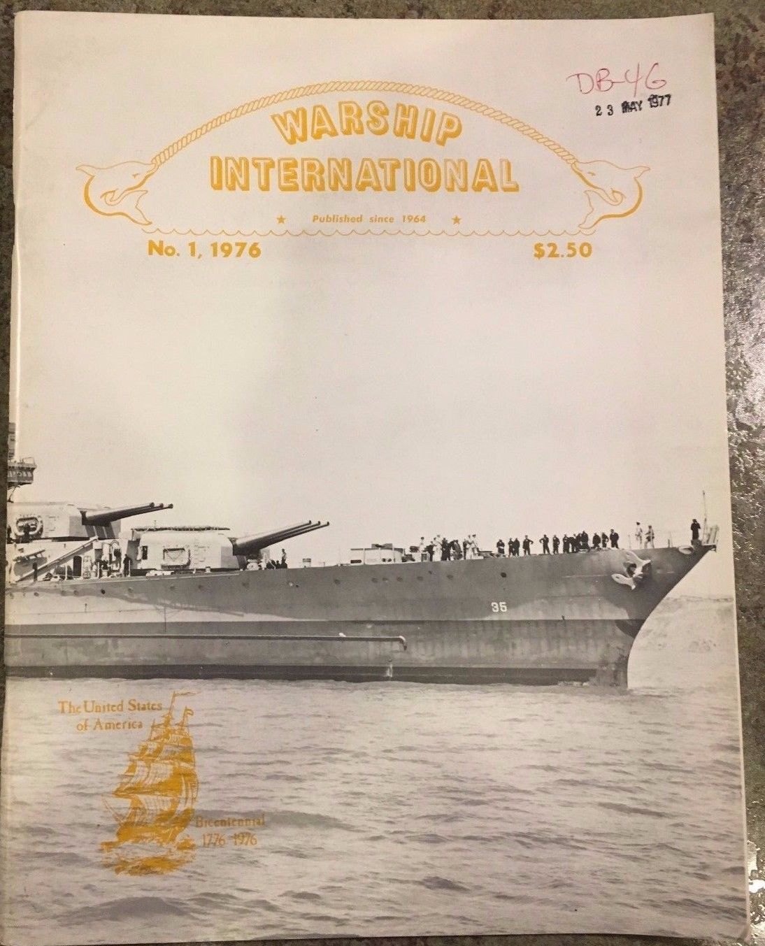 WARSHIP INTERNATIONAL Magazine #1 1976 photos schematics history ...