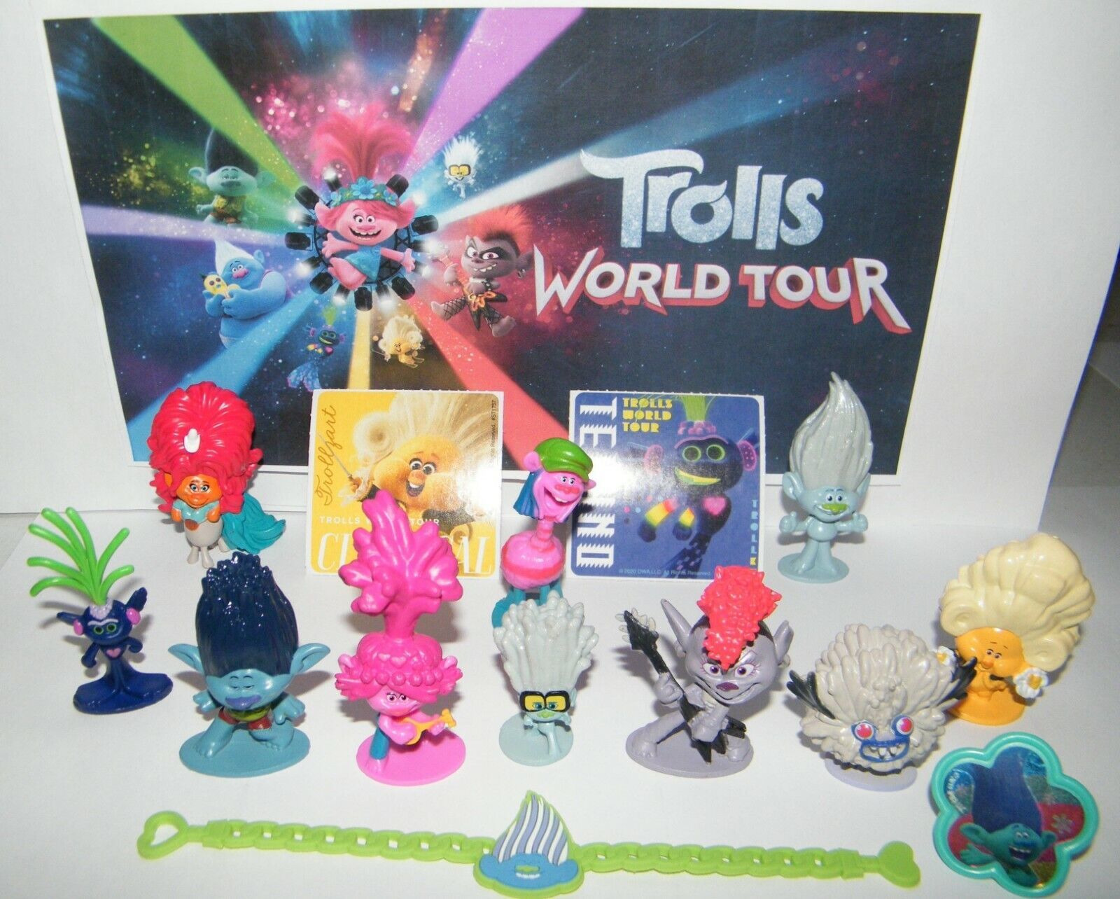 Trolls World Tour Movie Party Favors 14 Set with 10 Figures 2 Fun ...